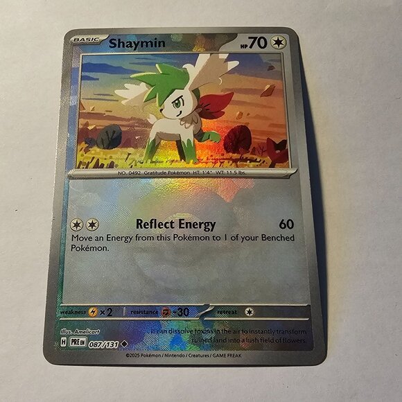 Toys | Shaymin 87131 Poke Ball Reverse Holo Prismatic Evolutions ...
